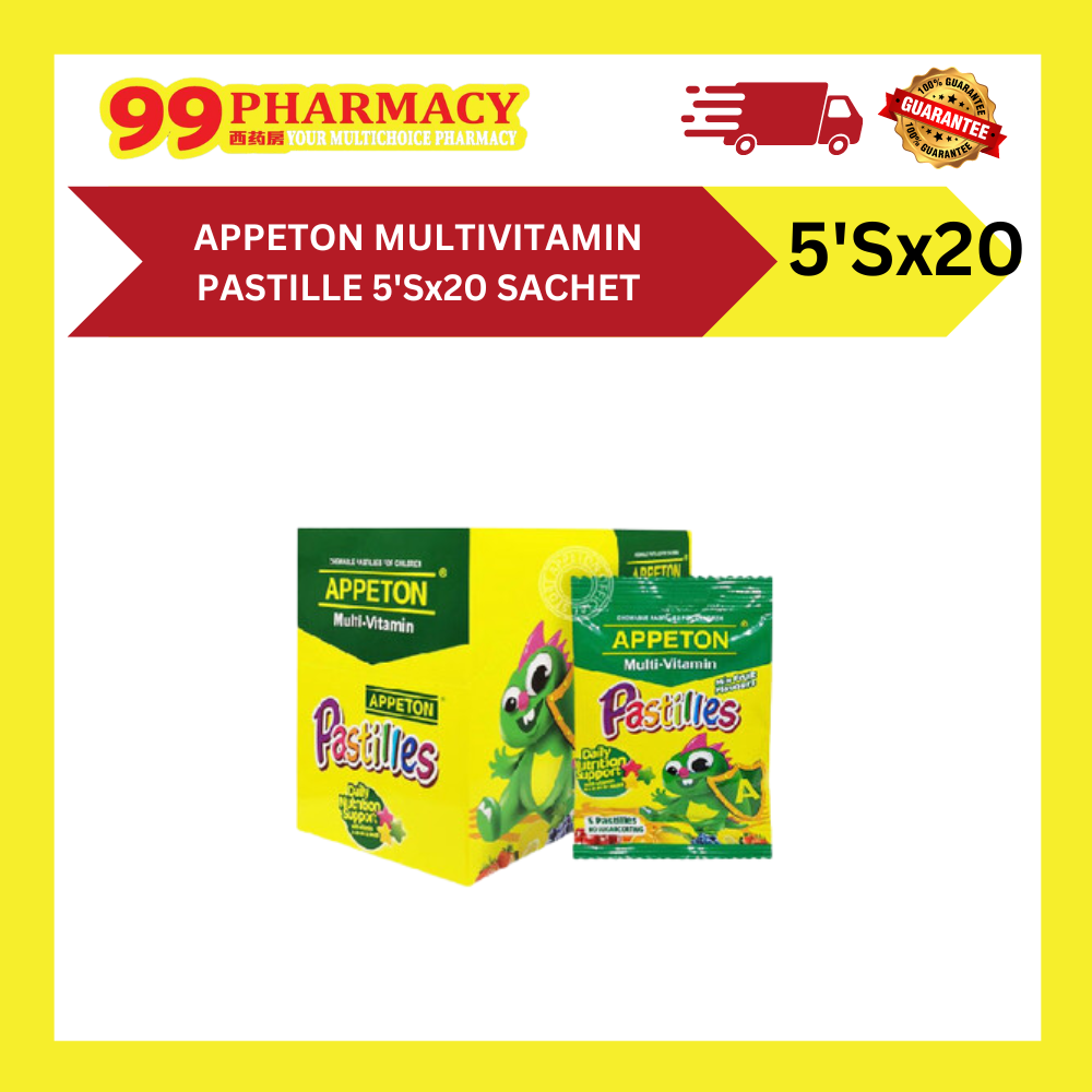 APPETON Multivitamin Pastille 5's x 20 Sachet